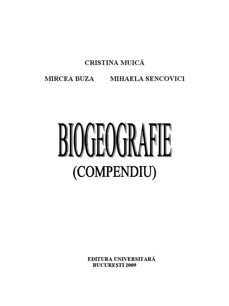 Biogeografie | PDF