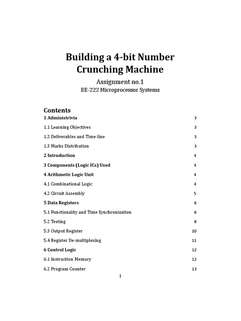 EE 222 Assignment No 1 | PDF | Computer Data Storage | Logic Gate
