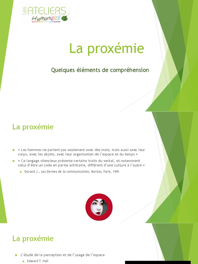 La proxémie : espace et communication | PDF | la communication ...