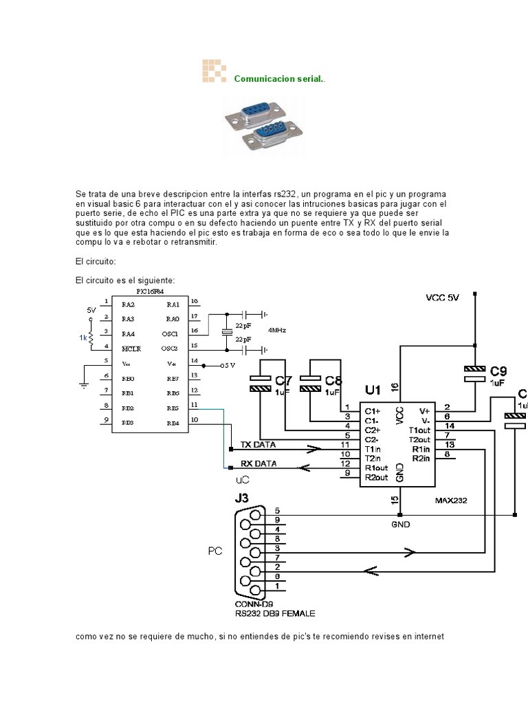 Comunicación Serial con RS232 y Visual Basic | PDF