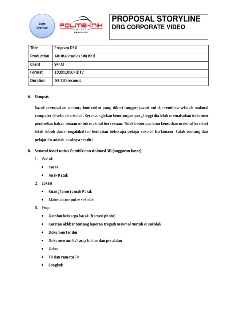 Contoh Storyline | PDF