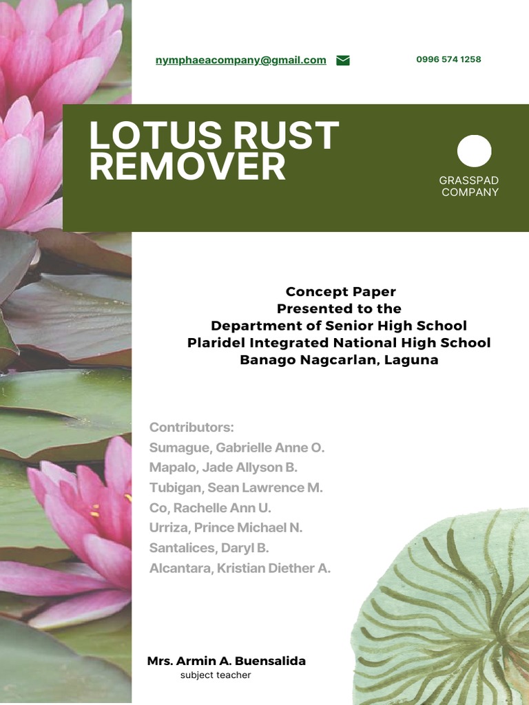 Lotus Rust Remover | Download Free PDF | Rust | Water