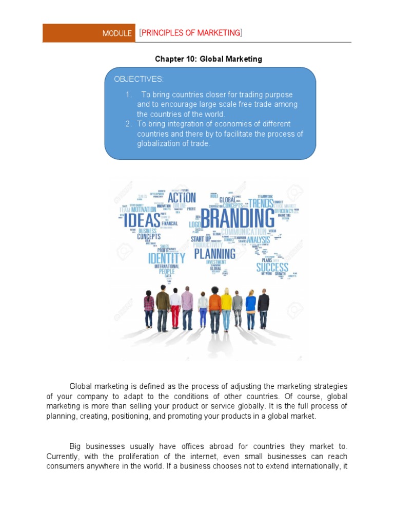 Chapter 10 - Global Marketing | PDF