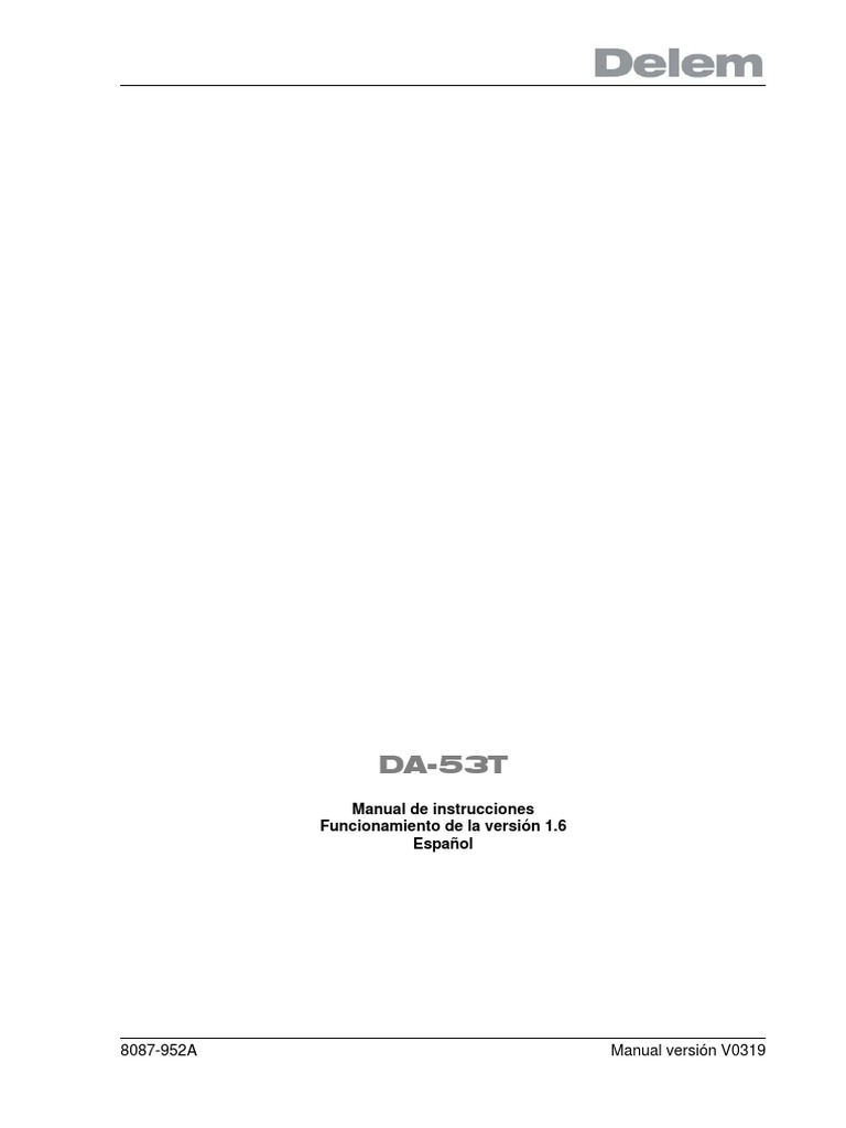 DA 53T V1.6 Spanish Manual | PDF | Programa de computadora | Programación