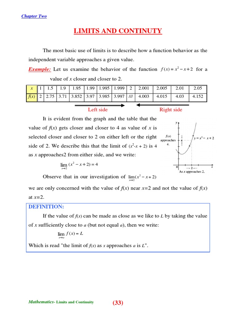 Chapter Two Pdf Continuous Function Function Mathematics