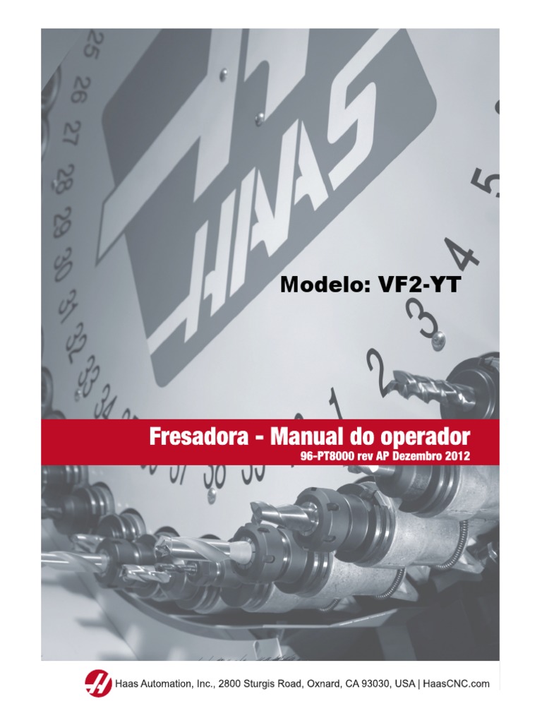 1-Manual Centro de Usinagem Haas VF2-YT - 2012 | PDF | Máquinas | Audição