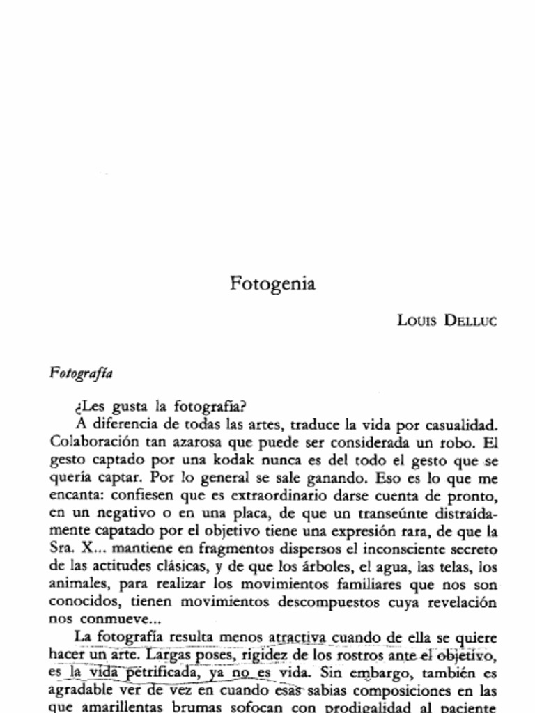 Delluc Fotogenia | PDF