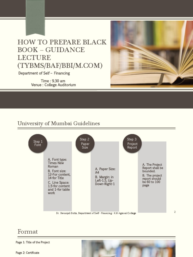 Black Book Preparation Guide for Students | PDF