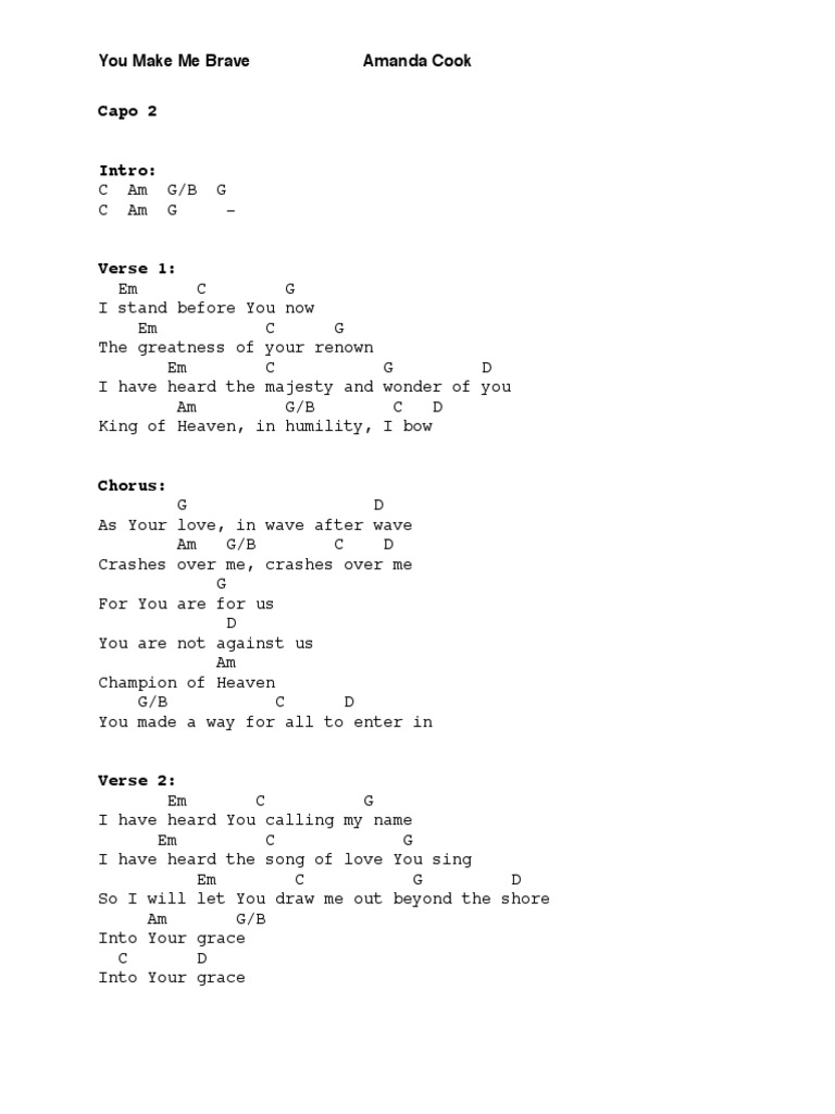 You Make Me Brave - Amanda Cook | PDF