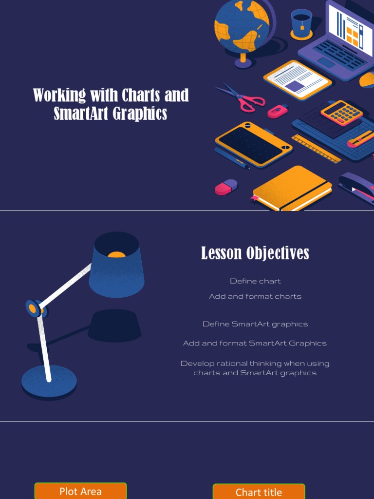 Working With Charts and SmartArt Graphics | PDF | Chart | Graphics