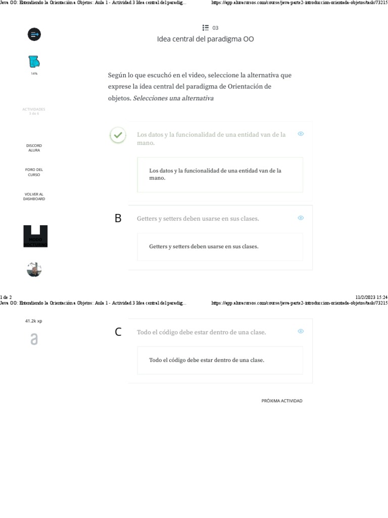 Java OO Entendiendo La Orientación A Objetos Aula 1 - Actividad 3 Idea Central Del Paradigma OO ...