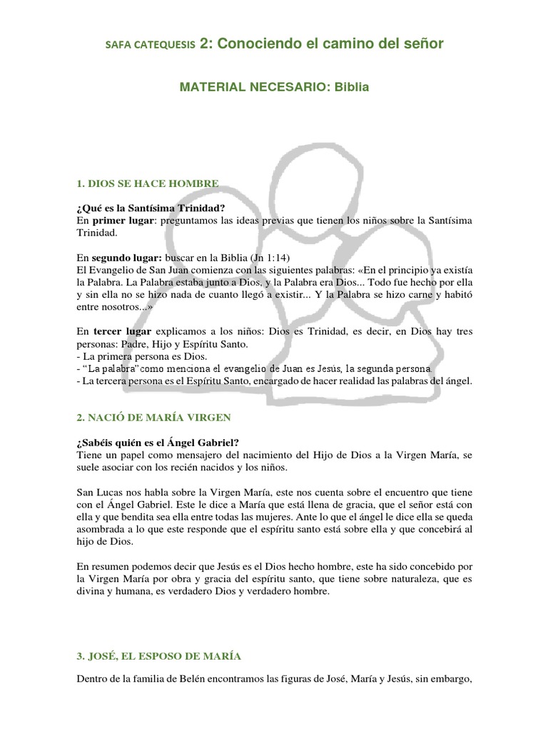 Catequesis 2 - Preparad El Camino Al Señor | PDF Catequesis 2 - Preparad El Camino Al Señor | PDF