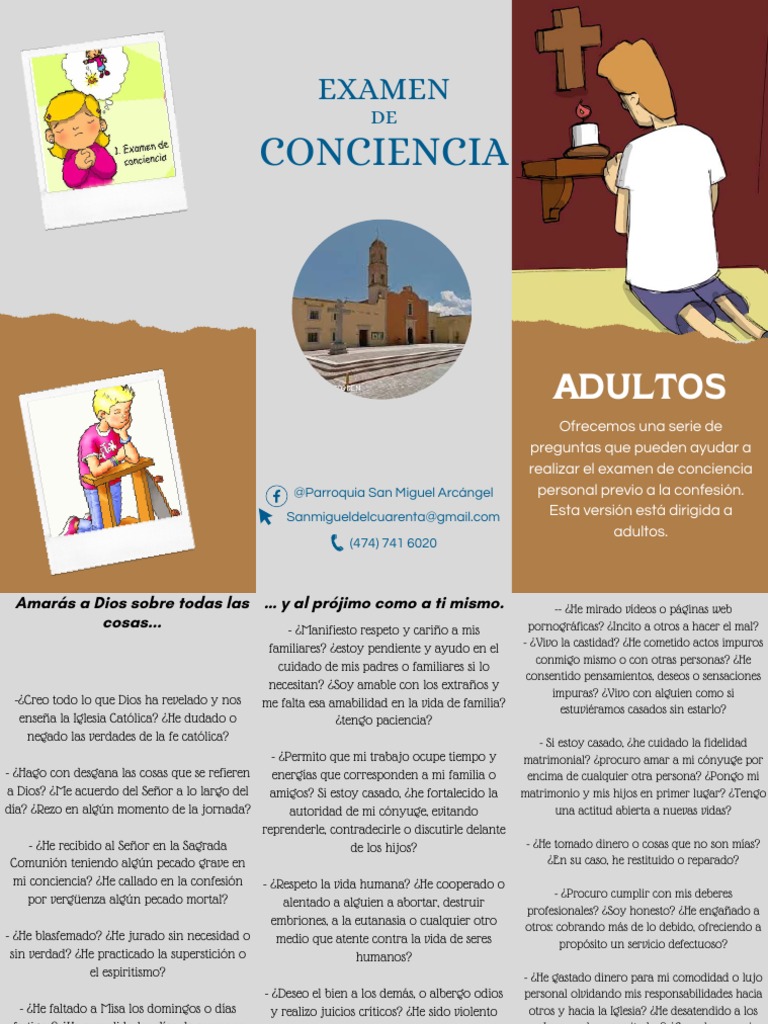 Tríptico Examen de Conciencia | PDF