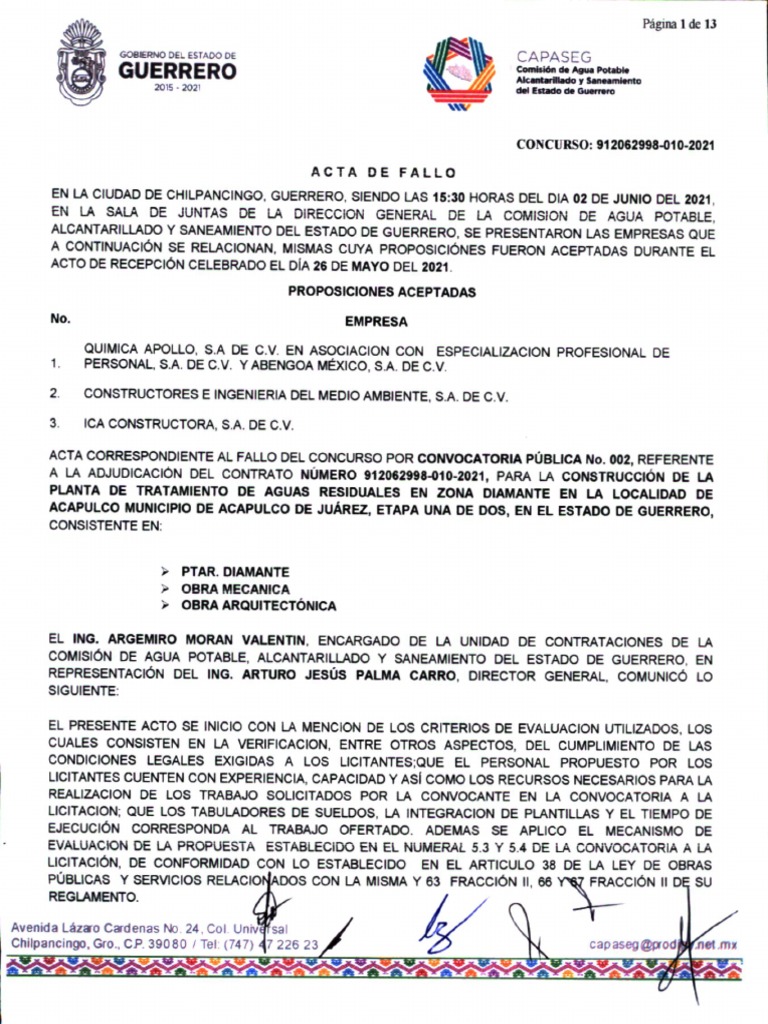 Acta de Fallo 912062998-010-2021 | PDF