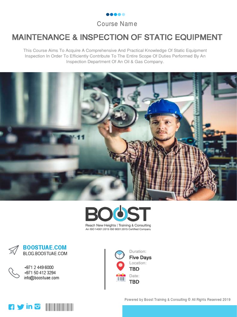 Maintenance Inspection of Static Equipment | PDF | Nondestructive ...