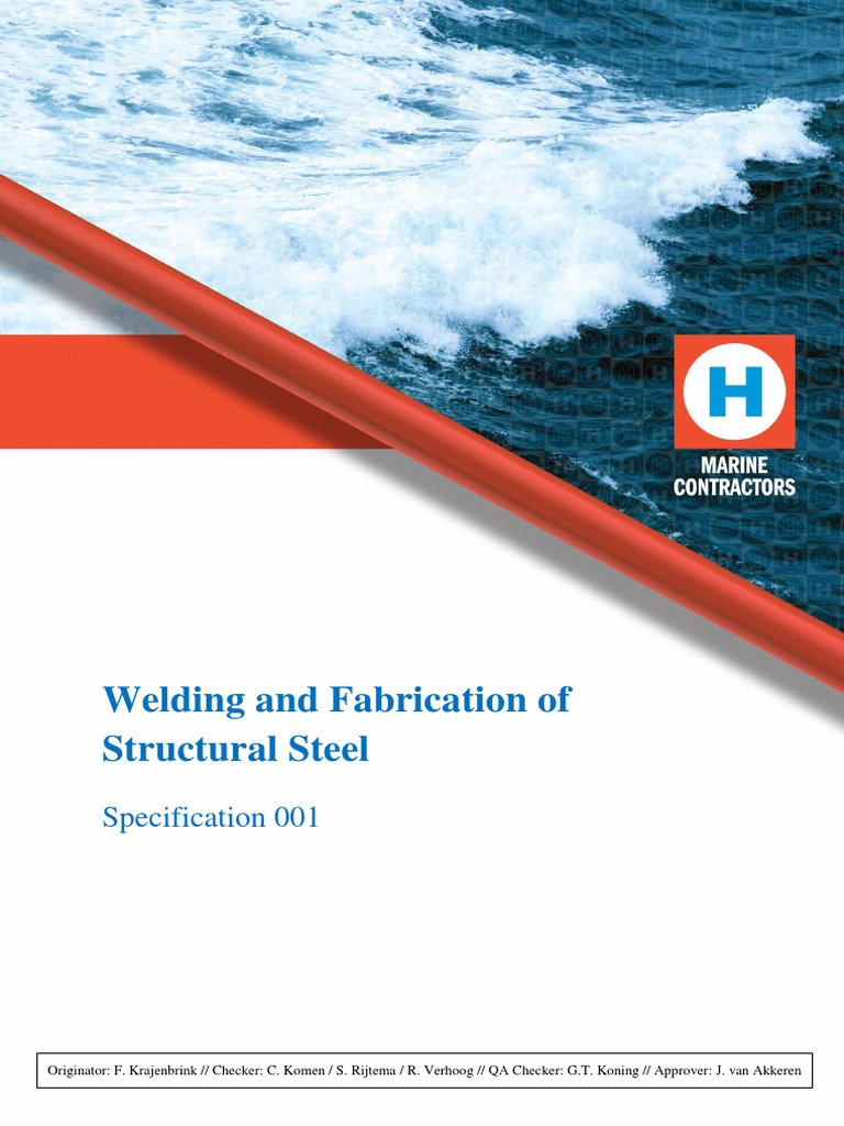 HMC Spec 001 - Welding and Fabrication of Structural Steel | PDF ...