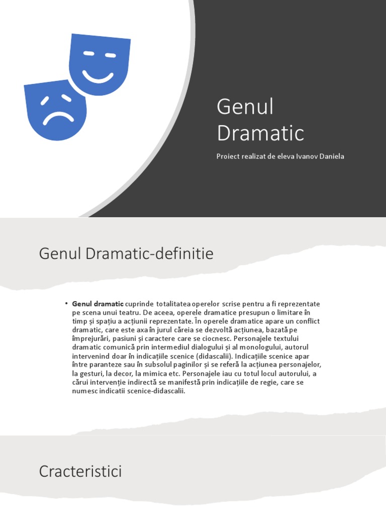 Genul Dramatic | PDF