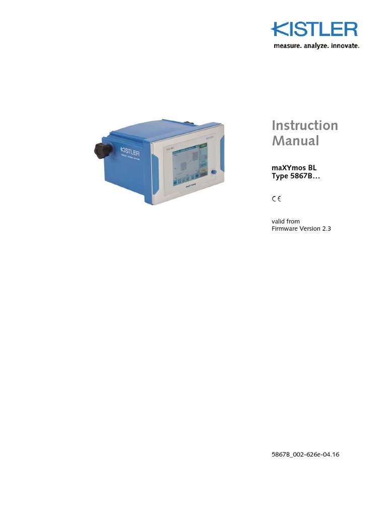 Kistler Type5867 | PDF | Programmable Logic Controller ...