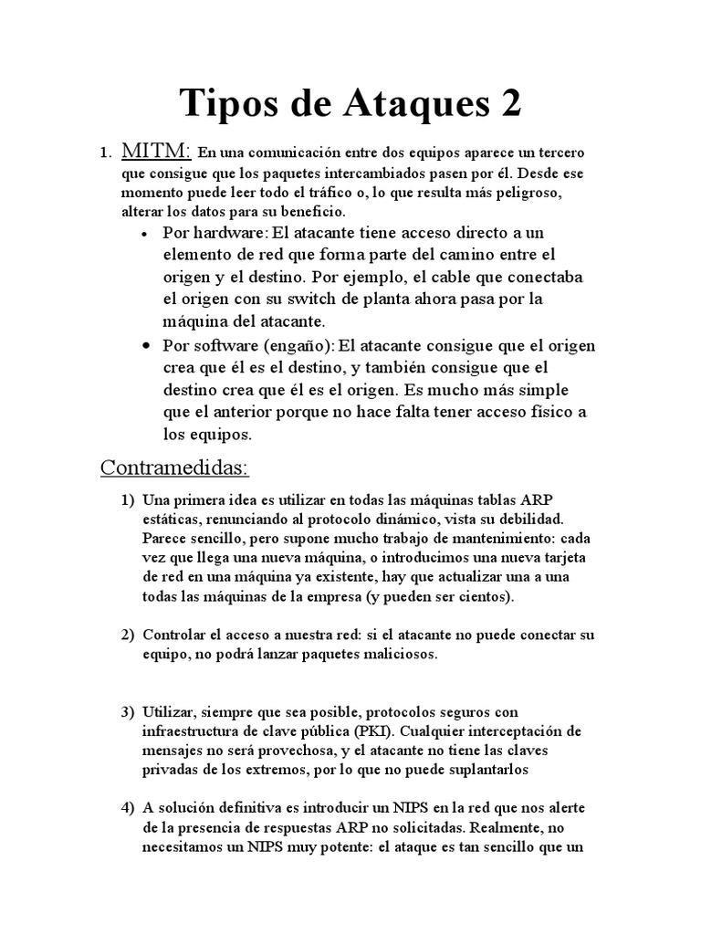 Tipos de Ataques 2 | PDF | Servidor proxy | Internet