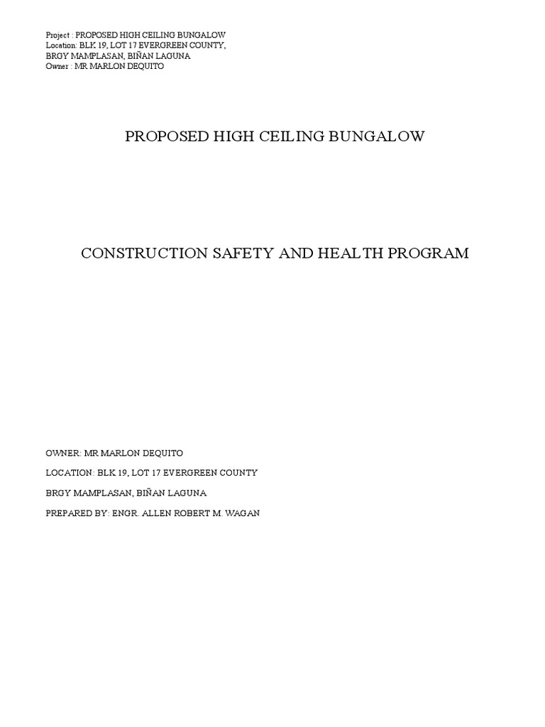 Safety Program | PDF | Personal Protective Equipment | Occupational ...