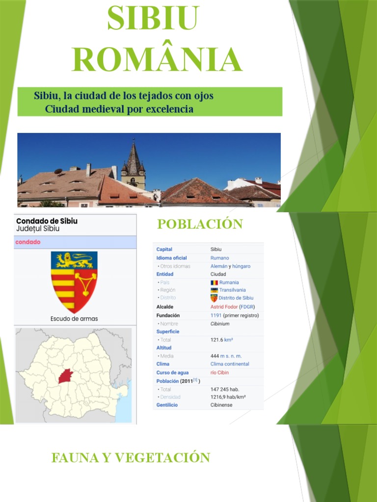 Trabajo Población de Sibiu Rumanía | PDF | Clima templado | Rumania