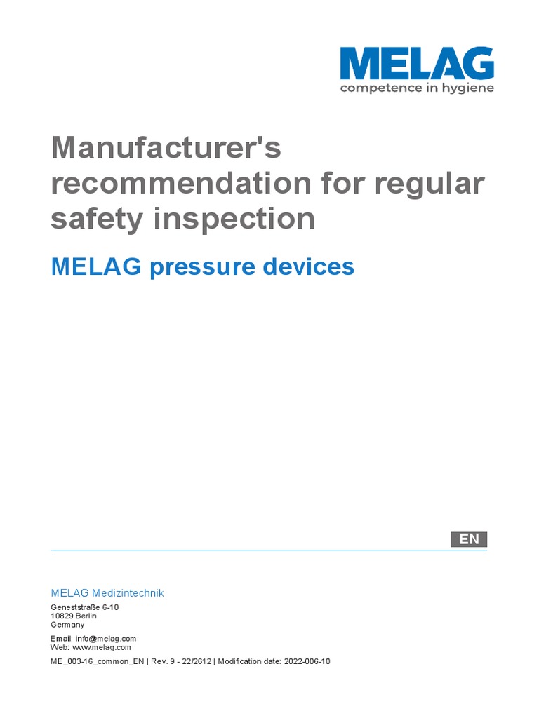 Melag Autoclave Manuals | PDF | Door | Valve