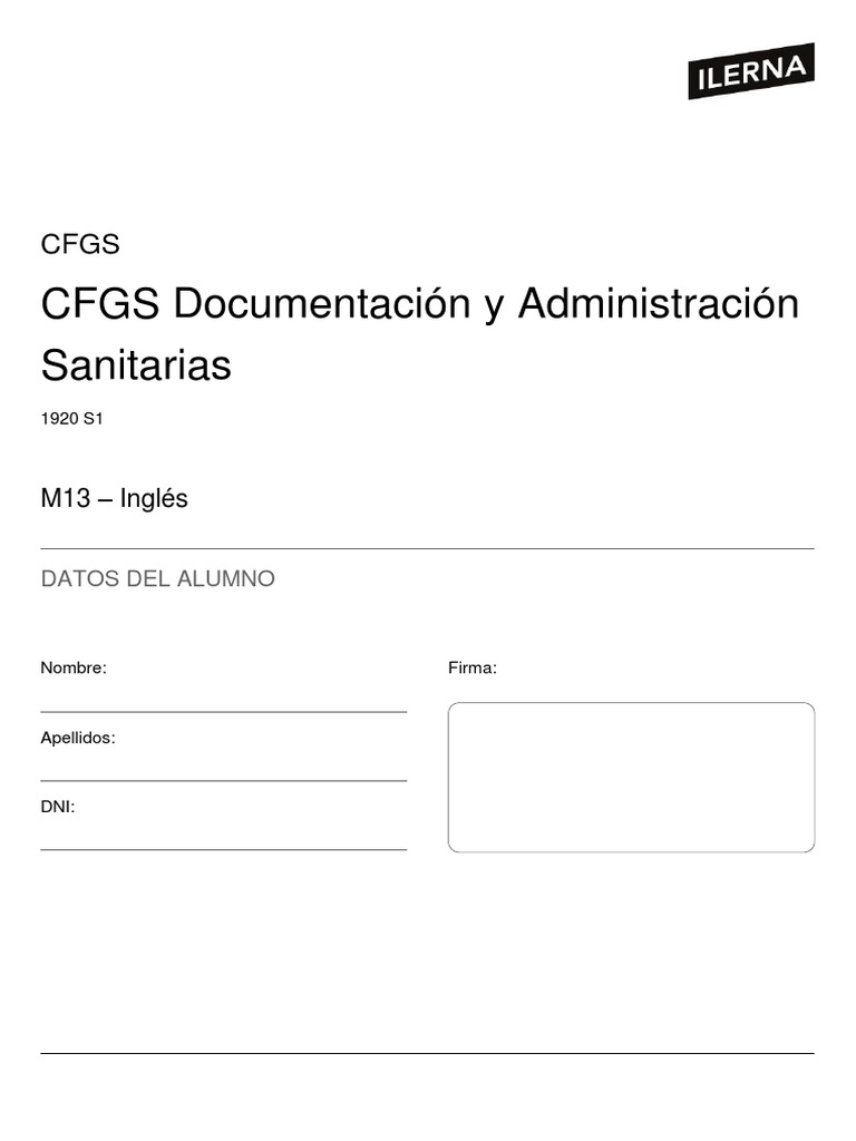 Examen Simulado de Inglés CFGS | PDF