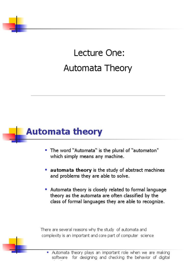 Automata Stud | PDF | Automata Theory | Theory Of Computation