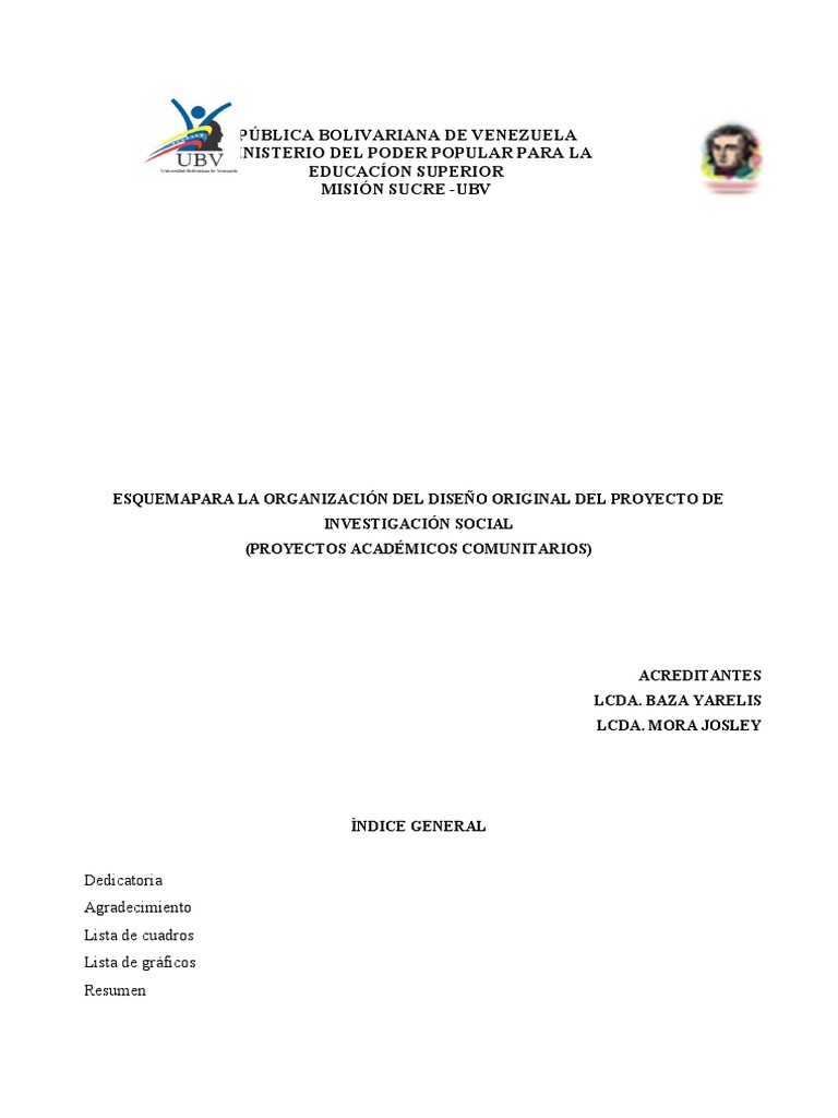 Estructura de Proyecto UBV | PDF | Teoría | Creatividad