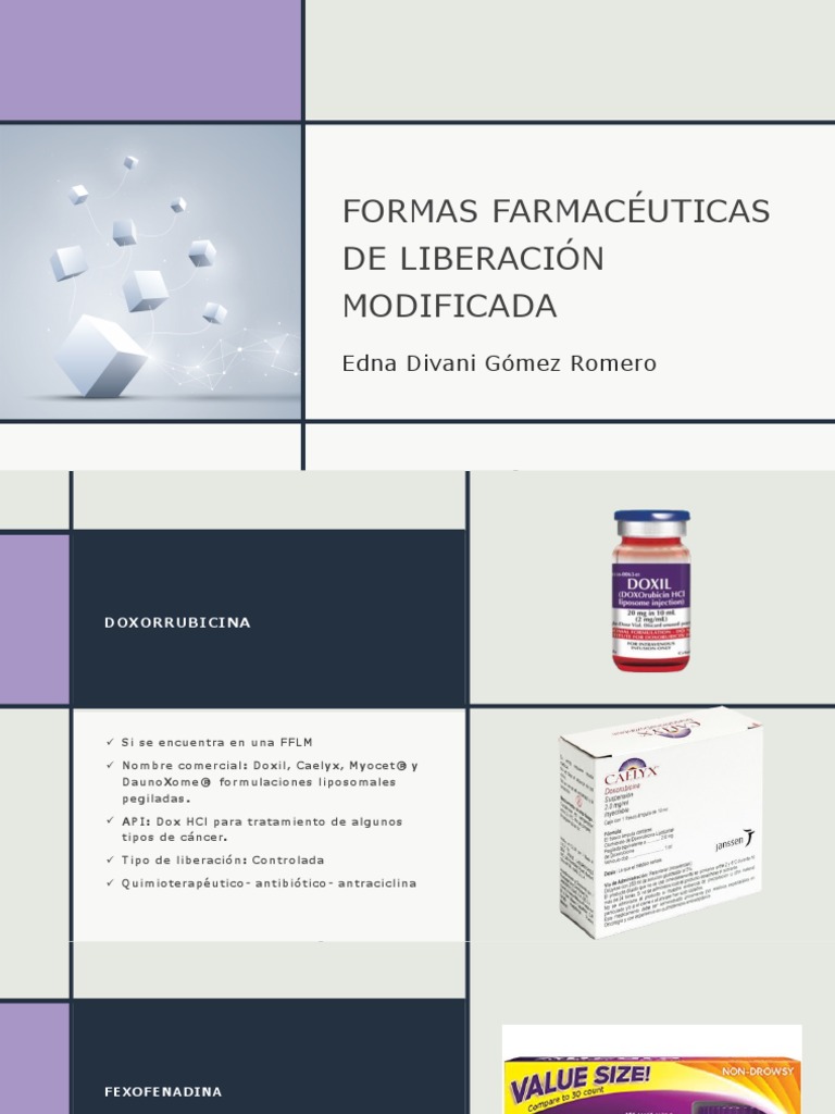 Formas Farmacéuticas de Liberación Modificada | PDF | Relaciones ...