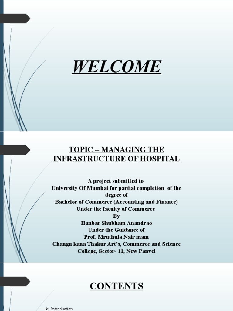 BAF003048 SY (A) Managing The Infrastructure of Hospital | PDF | Health ...