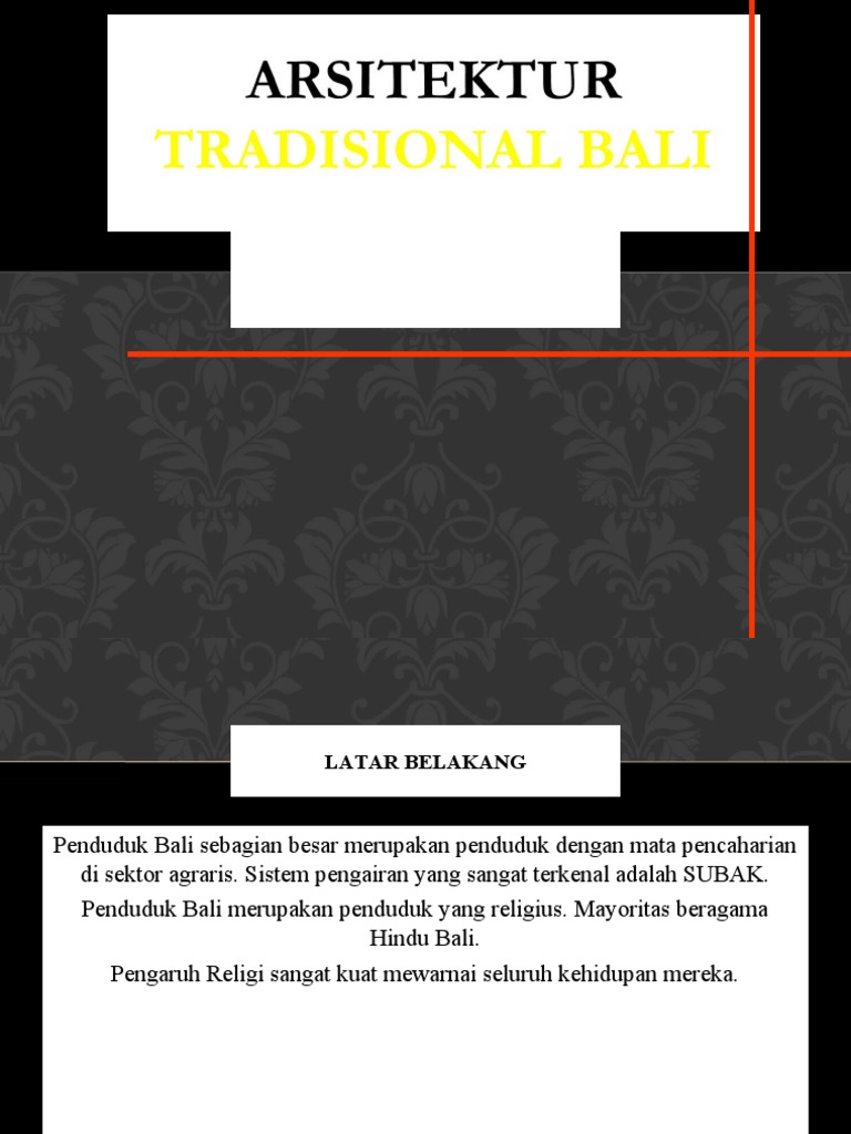 Arsitektur Tradisional Bali | PDF | Ilmu Sosial