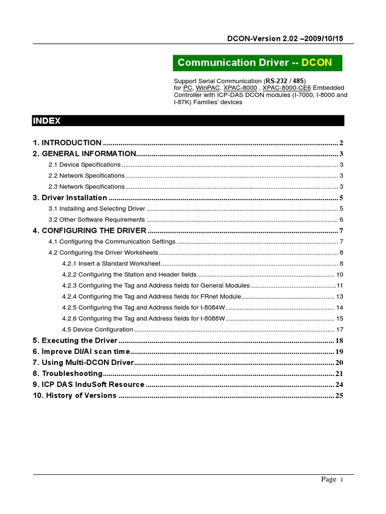 DCON v2.02 | PDF | Microsoft Windows | Device Driver