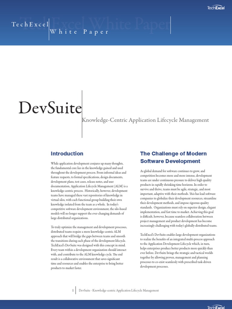 Application Lifecycle Management | PDF