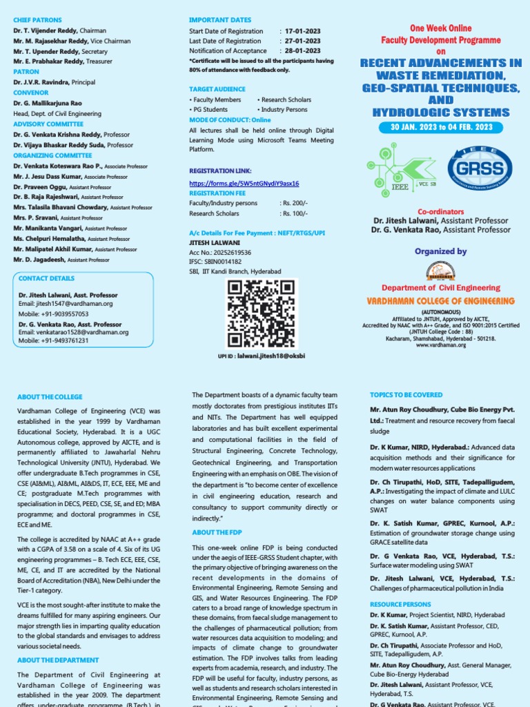 FDP Brochure | PDF | Physical Sciences | Engineering