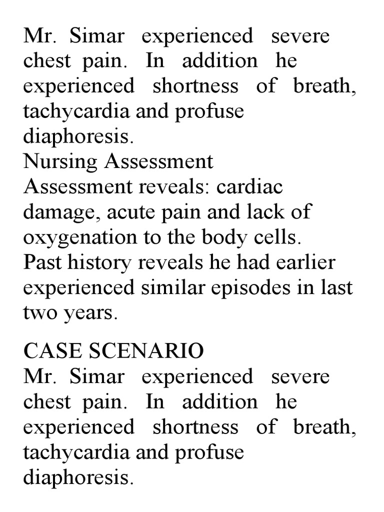 Case Senerio of Abdellah | PDF | Pain | Nursing