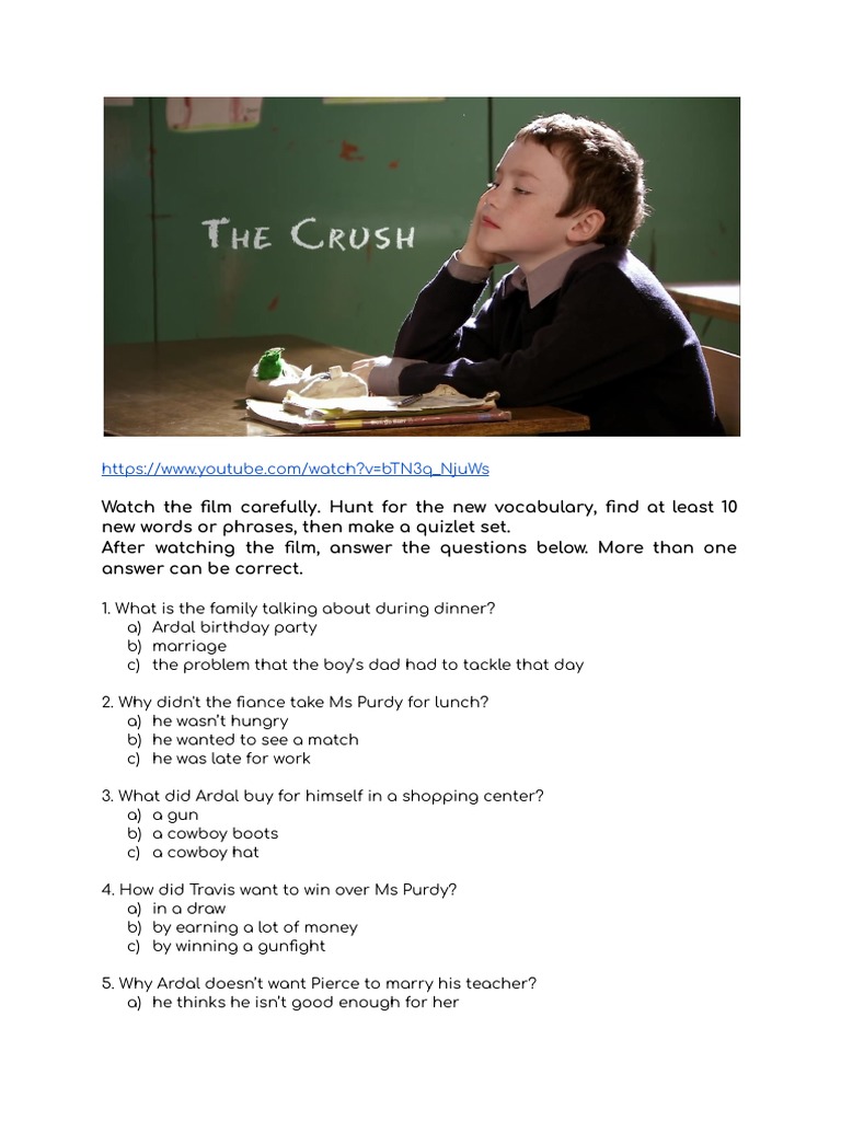 The Crush | PDF | Thought | Psychology