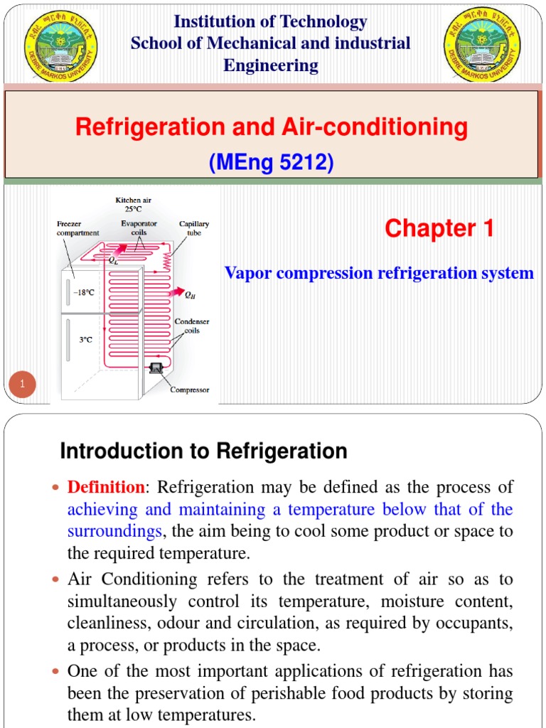 Chapter 1. Basic Concepts in Refrigeration | PDF