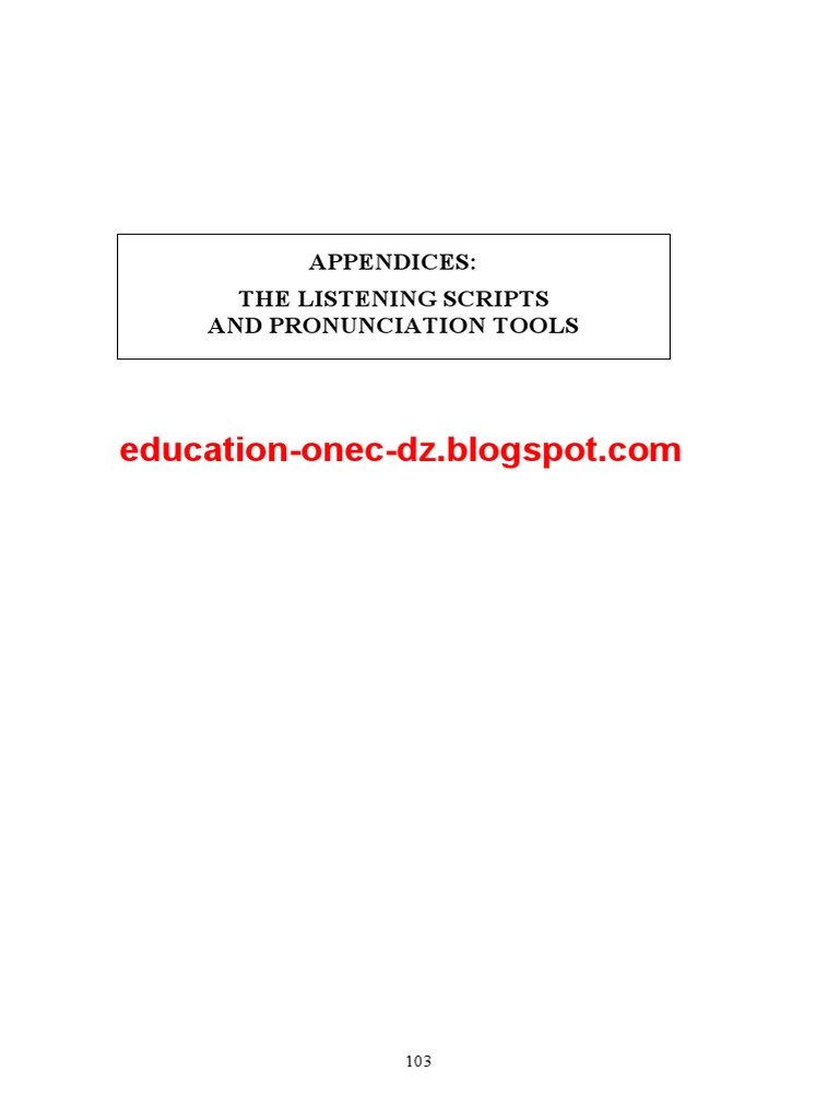 Ms4 Listening Scripts 2019-2020 | PDF