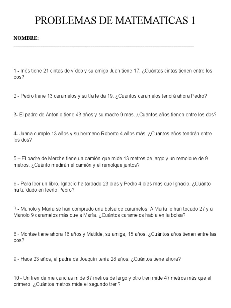 Problemas de Matemáticas | PDF | Vino