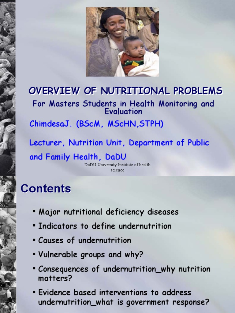 Nutritional Problems 2023 by Chimdesa Jabesa | PDF | Malnutrition ...