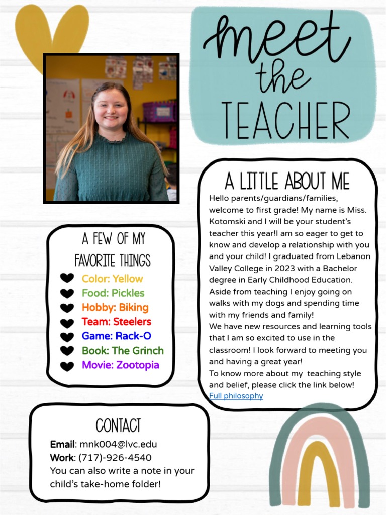 Meet The Teacher | PDF | Teachers | Communication