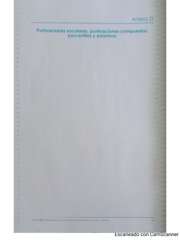 CELF 5 Anexos D y E | PDF