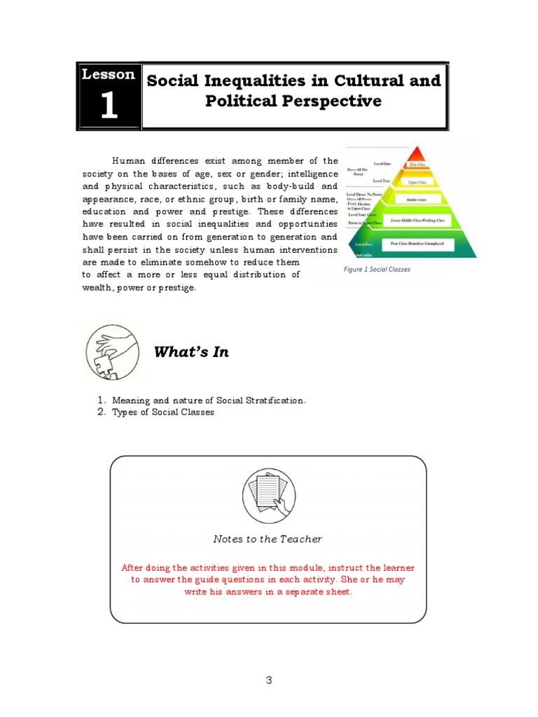 Social Inequalities: Cultural & Political Perspectives | PDF | Social ...
