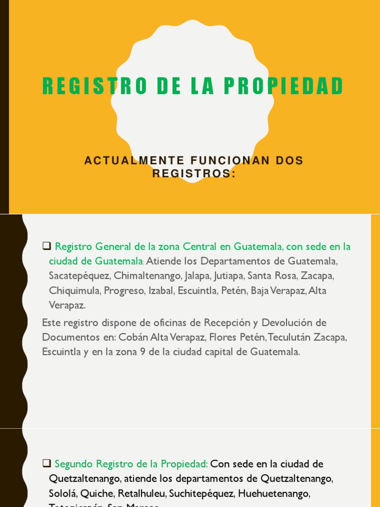 5 Registro de La Propiedad | PDF | Guatemala | Propiedad