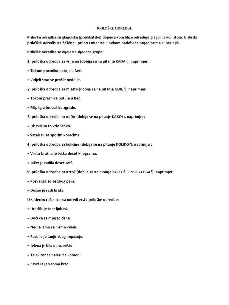 Priloške Odredbe | PDF