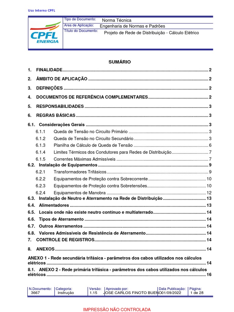 Norma Cpfl Atualizada Download Grátis Pdf Distribuição De Energia