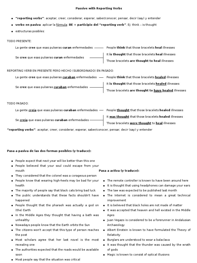 Spanish Passive Voice Guide | PDF | Religious Belief And Doctrine