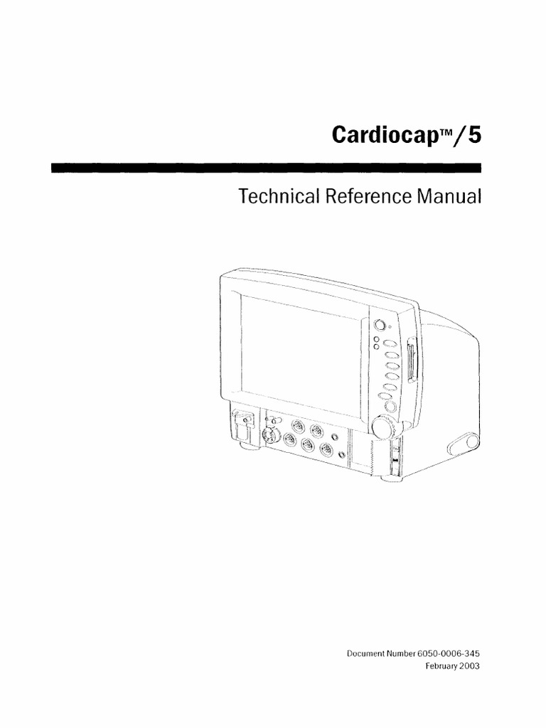 Datex-Ohmeda Cardiocap 5 - Service Manual | PDF | Ac Power Plugs And ...