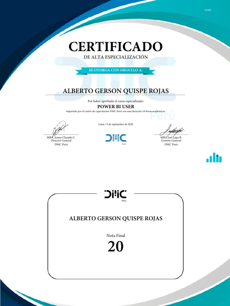 Certificado Power Bi | PDF